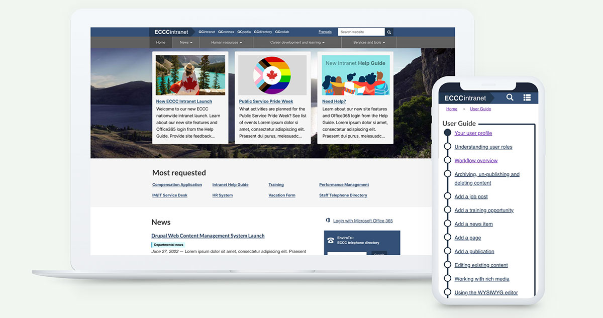 Modernization of Environment Canada Intranets
