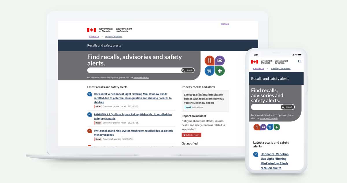 Modernization of Health Canada Recalls and Safety Alerts Management System
